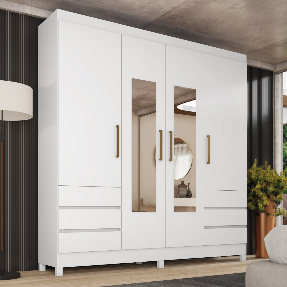 Guarda-Roupa Casal Roma - Demóbile ı Guarda-Roupas ı Cozinhas ı Demartêz